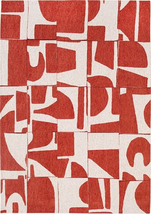 Louis De Poortere Louis De Poortere Teppich Craft Papercut rot