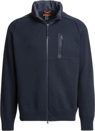 Parajumpers Homme, Sweatshirts et sweats &agrave; capuche, Bleu, Taille: S Bargancy Hooded Zip Cardigan