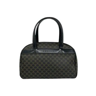 Celine Pre-owned Macadam Triomphe Leder Handtasche - - Pre-owned - Damen - Schwarzk - ONE SIZE