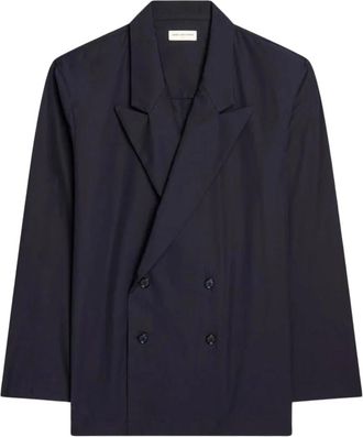 Dries Van Noten Homme, Vestes, Noir, Taille: XL Caplans Shirt
