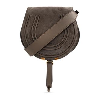 Chlo&eacute; Sac Marcie en Daim - Femme - Sacs - Gris - Taille: ONE Size