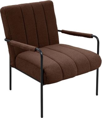 SVITA Svita - kyle Loungesessel Polstersessel Akzentstuhl Wohnzimmer mit Armlehne Braun