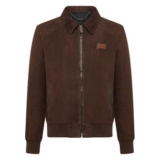 Billionaire Boys Club Homme, Vestes, Brun, Taille: 2XL Leather Bomber Statement