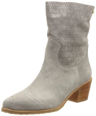 Fred De La Bretoniere Damen FRS1187 Western Ankle Boot Suede, Grey, 41 EU