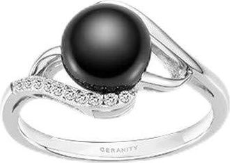 Ceranity Ceranity Damen-Ring Sterling-Silber 925 Zirkonia 58-1 T 12/N - 0079