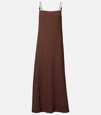 Staud Robe longue Laura en gaze de coton