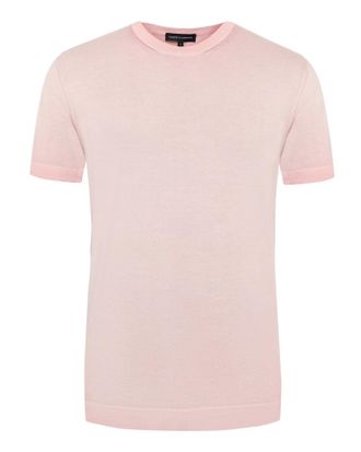 Trusted Handwork Strick-T-Shirt aus Pima Baumwolle mit O-Neck in
