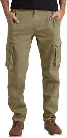 Generic Pantalon cargo pour homme, coupe ample, couleur unie, pantalon de cyclisme, coupe-vent, s&eacute;chage rapide, pantalon de randonn&eacute;e et dalpinisme, kaki, XXL