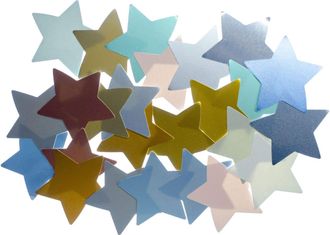 Miniblings 25 Sterne Geschenkanh&auml;nger Geschenk Schild Stern bunt R&uuml;ckseite wei&szlig;