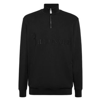 Billionaire Boys Club Trainingsjacke mit halbem Rei&szlig;verschluss und Logo - - Sweatshirts & Hoodies - Herren - Schwarzk - 4XL