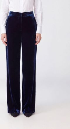 Giorgio Armani Ma&szlig;geschneiderte Samthose mit geradem Bein