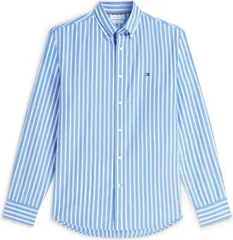 Tommy Hilfiger Hemd Regular Fit Flex Stripe