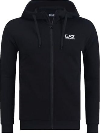 Emporio Armani Emporio Armani Homme Sweat à Capuche et Zip en Coton, Noir, XL