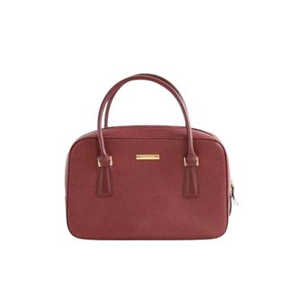 Burberry Pre-owned Leather Handbag - Femme - Pre-owned - Rouge - Taille: ONE Size