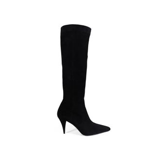 Saint Laurent Kiki Stiefelette mit Absatz - - Shoes - Damen - Schwarzk - 37 EU
