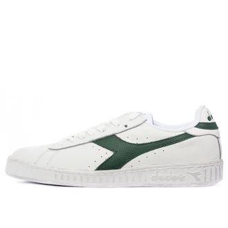 Diadora Unisex Game L Low Waxed Gymnastikschuhe, Wei&szlig;/Gr&uuml;n, 36.5 EU
