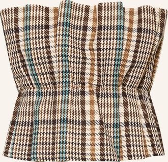 SoSUE Sosue Top Mit Plissees braun