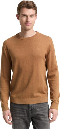 Tom Tailor Herren 1039810 Pullover, 39098 - Mid Brown Melange, L EU