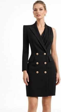 BABYLON Femme, Robes, Noir, Taille: 44 FR Asymmetric Blazer Dress
