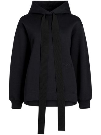 Patou Archive Hoodie aus Ripsband - Schwarz