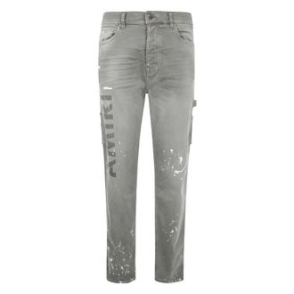 Amiri Stencil Slim Jeans - - Jeans - Herren - Gr&uuml;n - W32 L32