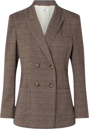 Liu Jo Blazer Double-Boutonnage - Femme - Vestes - Brun - Taille: 42 FR