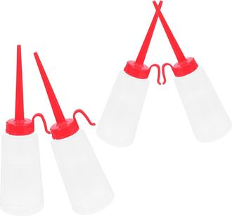 Hemobllo SEWOART 4 St&uuml;ck N&auml;hmaschinen&ouml;lspender 160 ml mit Langer Spitze Kunststoff &Ouml;lkanister f&uuml;r Pr&auml;zise &Ouml;lung und Wartung von N&auml;hmaschinen und Zubeh&ouml;r