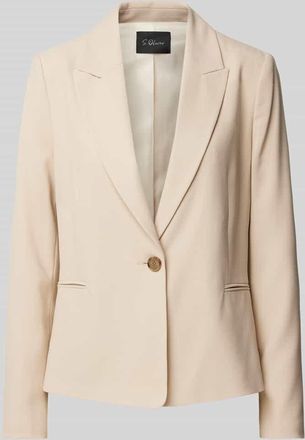 s.Oliver Black Label Regular Fit Blazer mit Viskose-Anteil in Piqu&eacute;-Qualit&auml;t