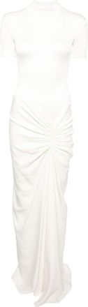 CHRISTOPHER ESBER Gerafftes Abendkleid - Wei&szlig;