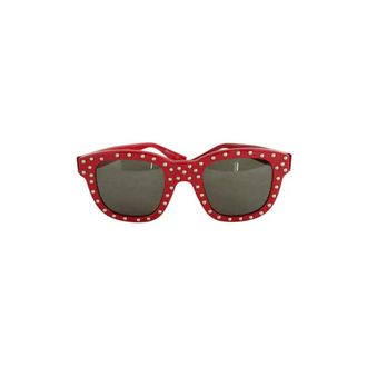 Saint Laurent Lunettes de soleil rouges