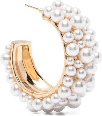 Self Portrait Femme, Accessoires, Jaune, Taille: ONE Size Pf26-610E-Gd Earrings