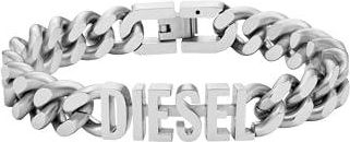 Diesel Bracelet à maillons en acier inoxydable DX1389040, 185mm L x 5mm H x 12mm W, Acier inoxydable, No Gemstone