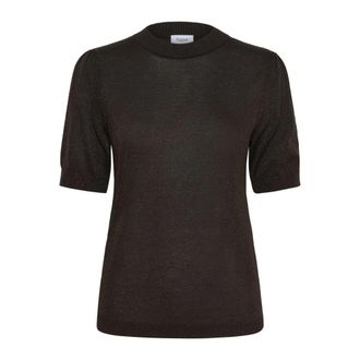 Saint Tropez Rundhals-Strickware - - Knitwear - Damen - Braun - S