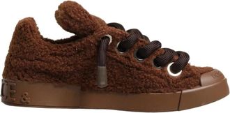 Dolce & Gabbana Homme, Chaussures, Brun, Taille: 44 EU Baskets Basses