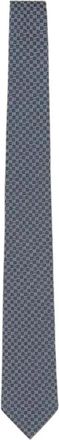 Emporio Armani Cravatta in seta A fantasia - - Accessories - Herren - Blau - ONE SIZE
