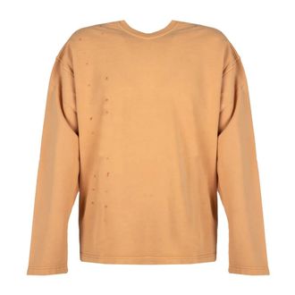 Diesel Garment-dyed Tie-dye Sweatshirt - - Tops - Herren - Orange - S
