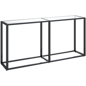 Les Tendances Table console Transparent 160x35x75,5 Verre trempé