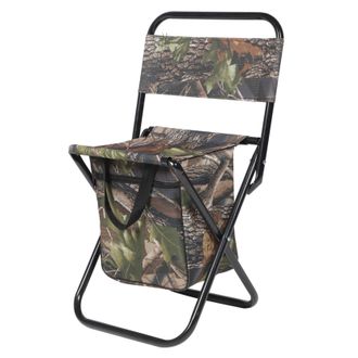 Soimiss Faltbarer Outdoor Campingstuhl mit Rückenlehne Tragbarer Freizeitstuhl für Garten Angeln und Wandern Leichter Klappstuhl in Tarnmuster Stabiler und Pr