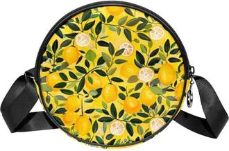 Generic Petit sac &agrave; bandouli&egrave;re Circle pour femme, petit sac &agrave; bandouli&egrave;re avec fermeture &eacute;clair et bretelles r&eacute;glables style d&eacute;contract&eacute; pour femmes et fille