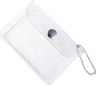 BESPORTBLE TOYANDONA Lot de 3 Porte-Monnaie Transparents Mini en PVC Bouton-Pression Pochette Portefeuille Simple Femme Paquet &agrave; Main Compact pour Rangement Quot