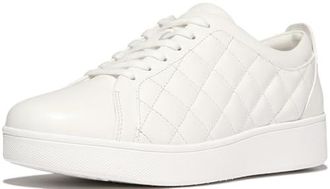 FitFlop FitFlop Baskets Rally en cuir matelass&eacute; pour femme, Blanc urbain, 37 EU