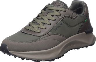 Replay Herren ALTAIR Green Sneaker, 039 MIL GRN, 45 EU