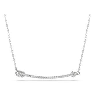 Swarovski Idyllia Anh&auml;nger, Verschiedene Schliffe, Pfeil, Wei&szlig;, Rhodiniert