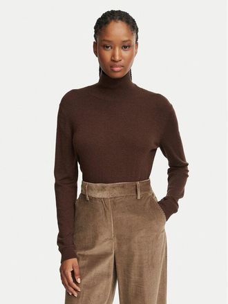 Max Mara Rollkragenpullover Kiku 2625366092 Braun Regular Fit
