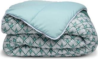 Bleu Calin Couette imprimée Élégante 350g/m2 - Chaude et Douce - Utilisation sans Housse - 140x200cm