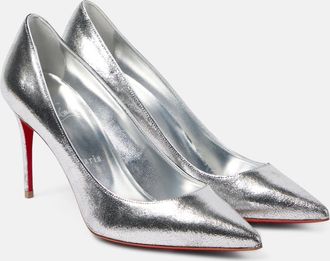 Christian Louboutin Pumps Kate 85 aus Metallic-Leder