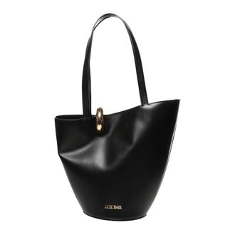 Jacquemus Femme, Sacs, Noir, Taille: ONE Size Borsa a secchiello media asimmetrica