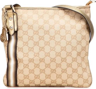 Gucci Hobo Bags - GG Canvas Jolicoeur Crossbody - Gr. unisize - in Braun - für Damen