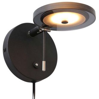 Steinhauer Steinhauer - applique murale - Turound - noir - verre m&eacute;tal