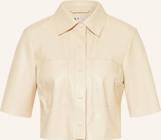 Vera Mont V By Vera Mont Hemdbluse In Lederoptik beige